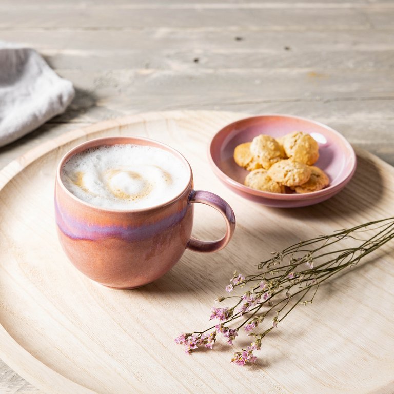 like. by Villeroy & Boch Tasse Perlemor Coral in rot kaufen