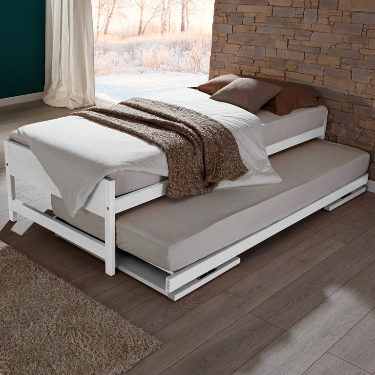 HASENA Raumsparbett Lido in weiss kaufen