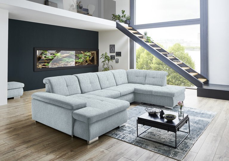 Acheter Beldomo Style canapé d’angle Bochum en turquoise