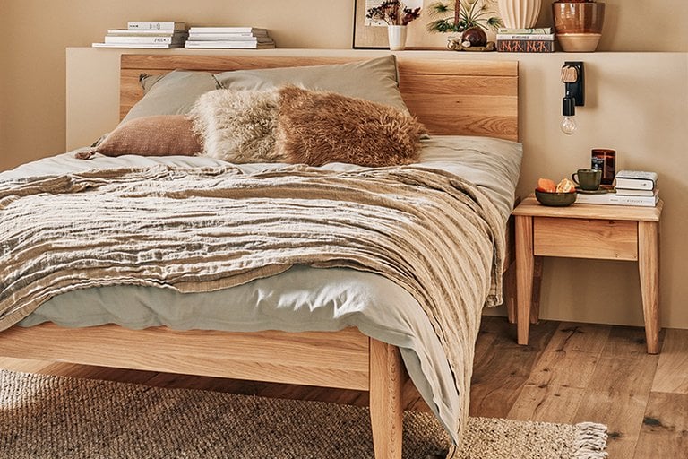 Linea Natura Bett Texas_201 in braun kaufen