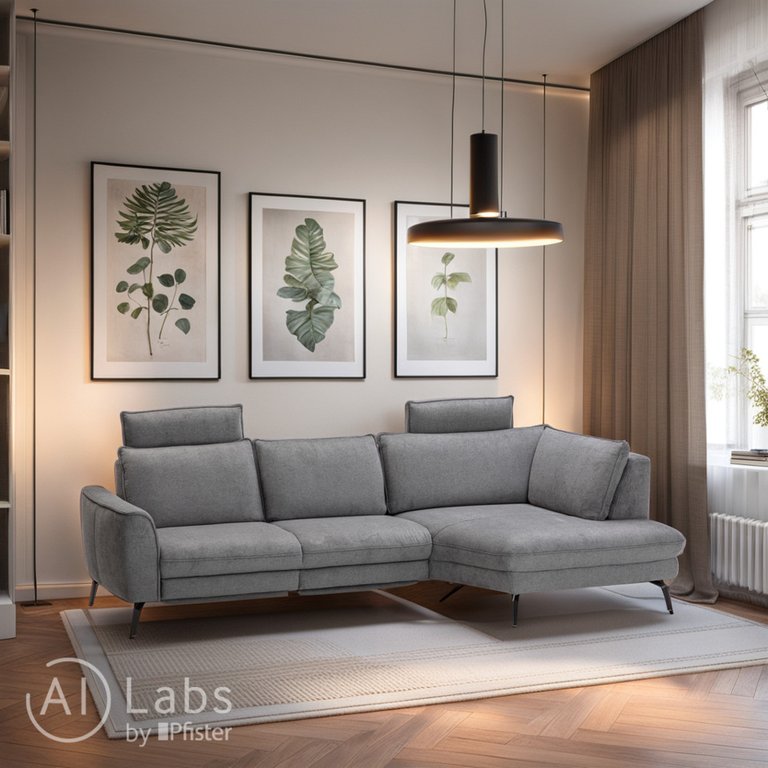 VALDERA Ecksofa HU-HP22104 in grau kaufen