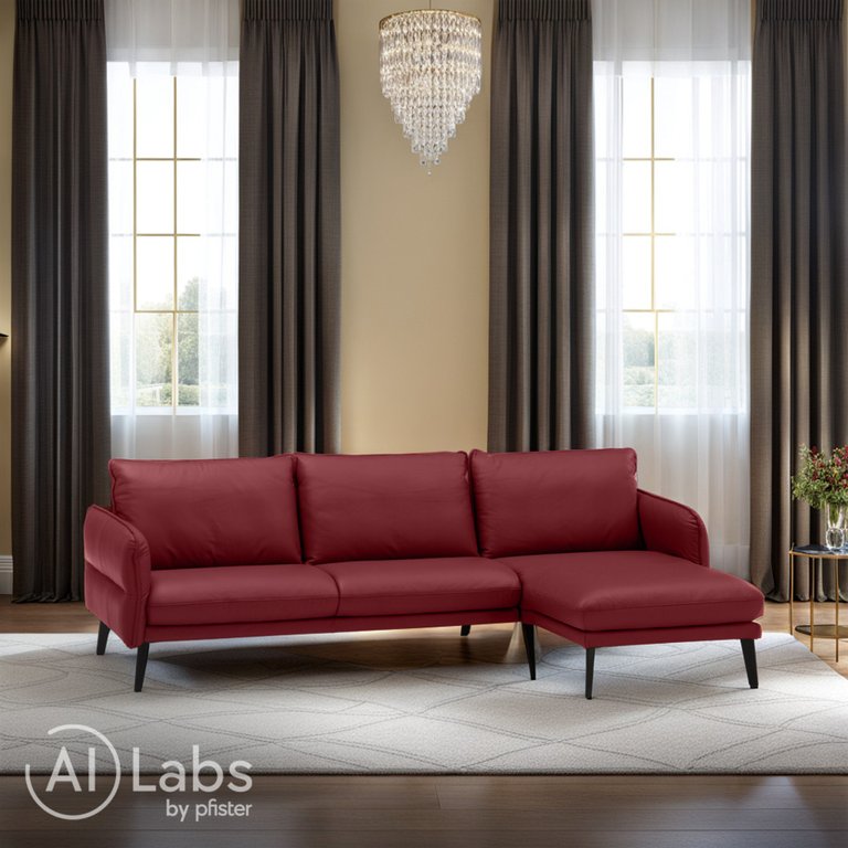 Moderano Ecksofa 7292 Ambrosia in rot kaufen