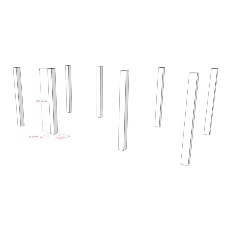 MID.YOU Fuss-Set Forrest in braun kaufen